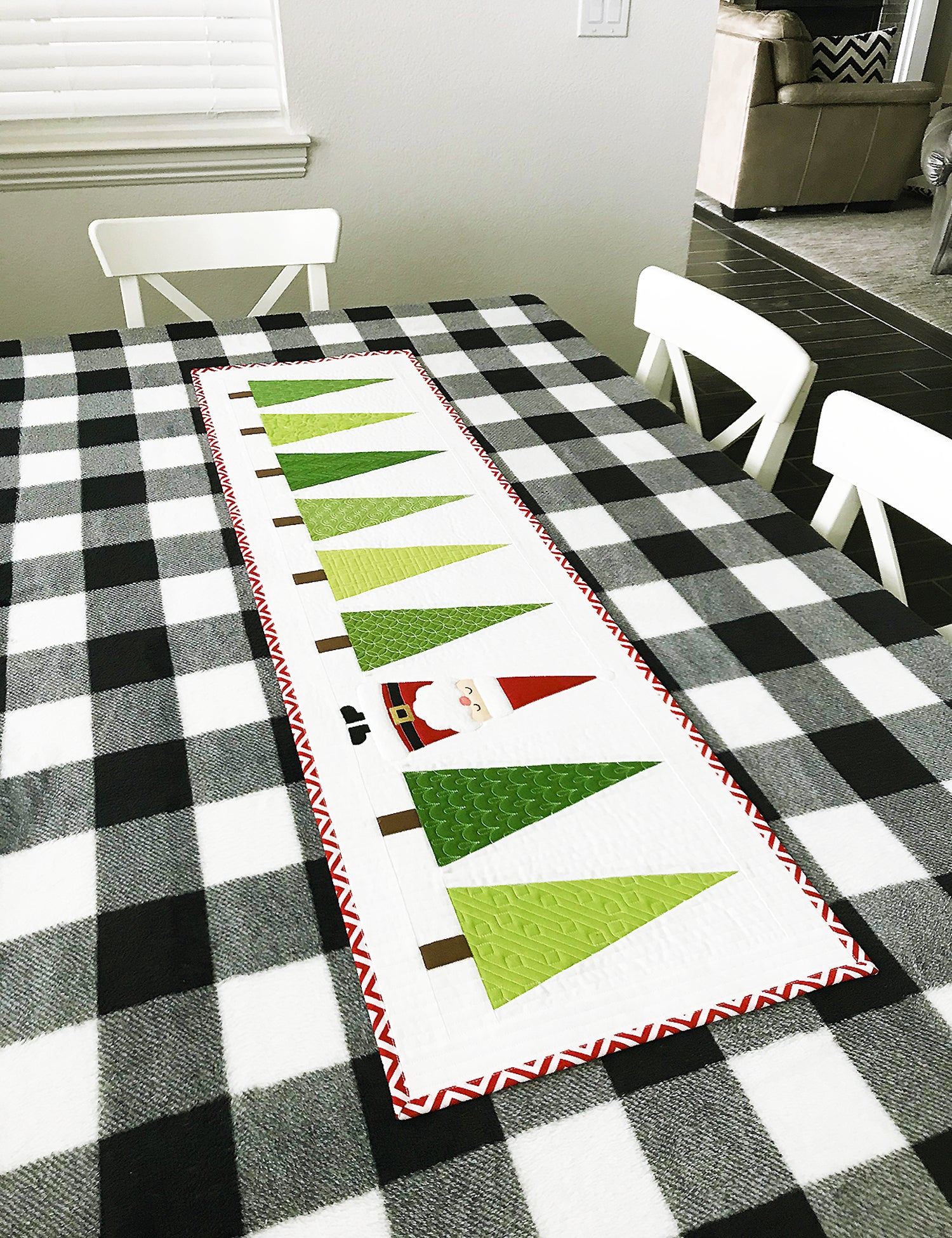 Santa in the Trees Table Runner Pattern - PDF – Ahhh...Quilting